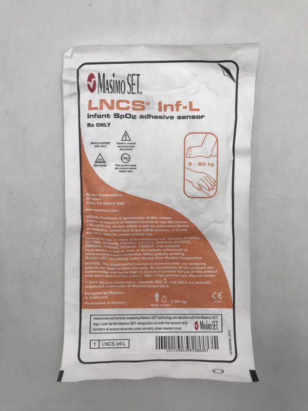 MASIMO LNCS Inf-L Infant SpO2 Adhesive Sensor 3-20kg – GB TECH USA
