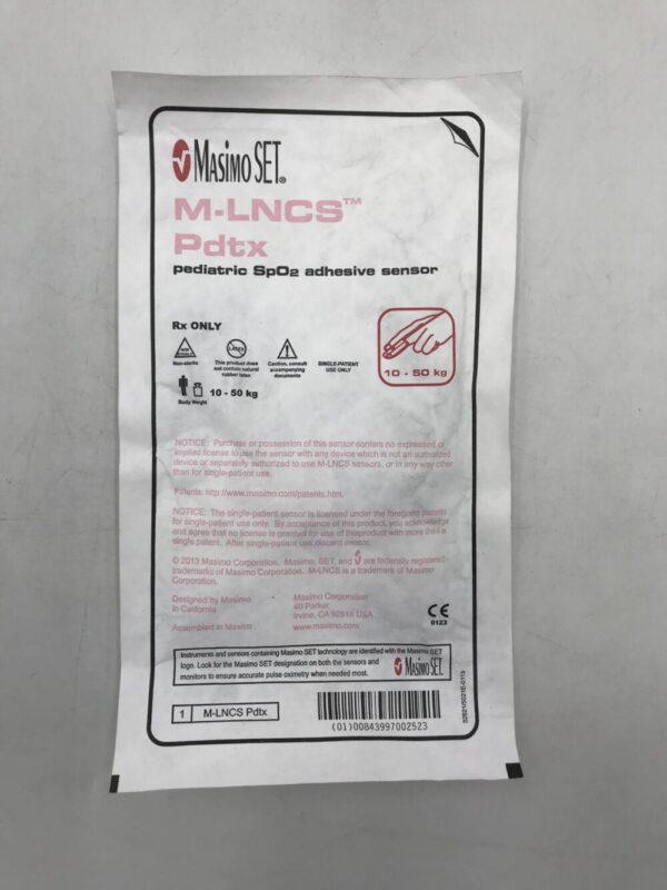 MASIMO M-LNCS Pdtx Pediatric SpO2 Adhesive Sensor 10-50kg (X) - GB TECH USA