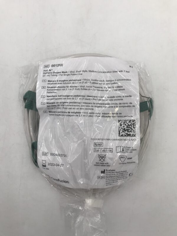 CareFusion 001260 AirLife Pediatric Oxygen Mask Vinyl Short Style ...