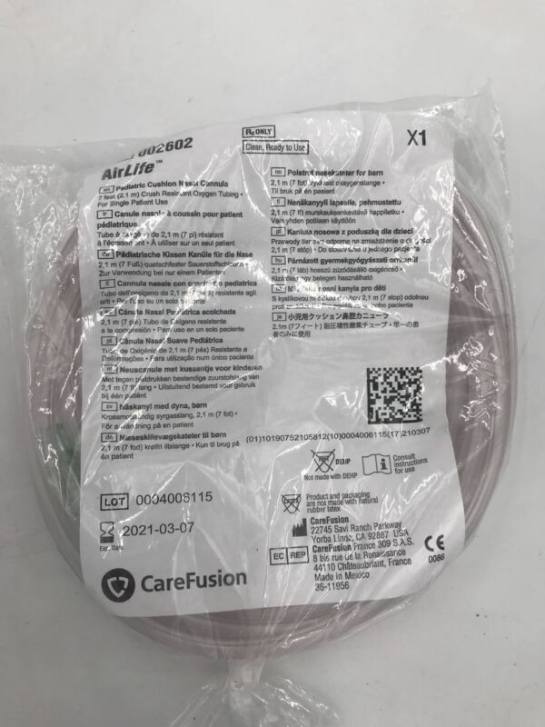 CareFusion 002602 AirLife Pediatric Cushion Nasal Cannula 7 feet (X ...