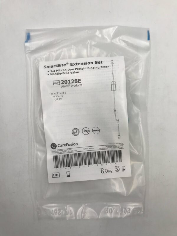 CareFusion 20128E SmartSite Extension Set 1.2 Micron Low Protein ...