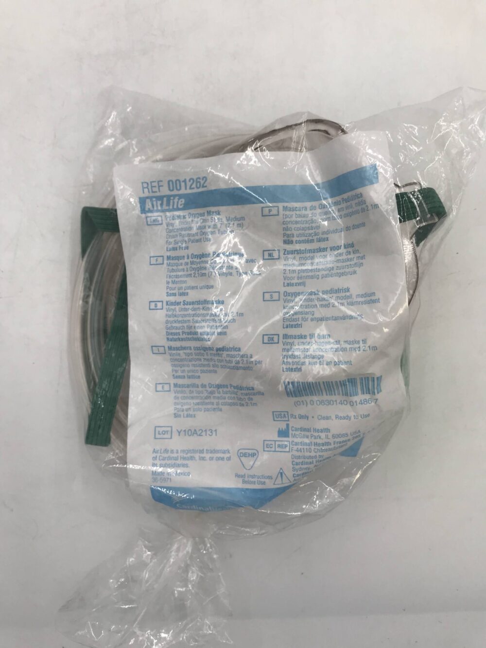 Cardinal Health 001262 AirLife Pediatric Oxygen Mask Under The Chin ...