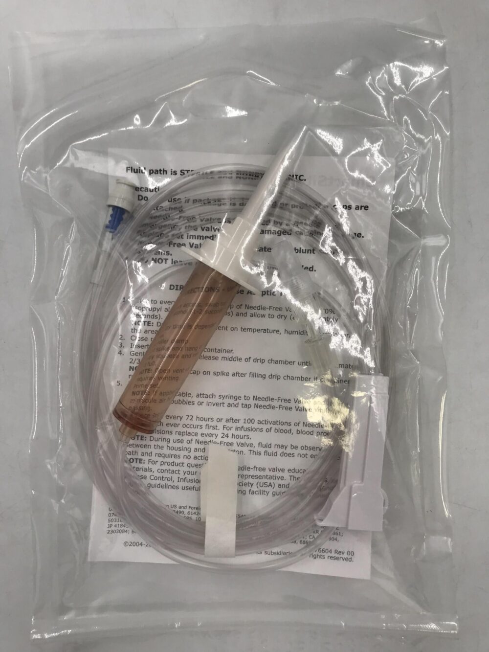 CareFusion 41173E SmartSite Gravity Set Needle-Free Valve Vented ...