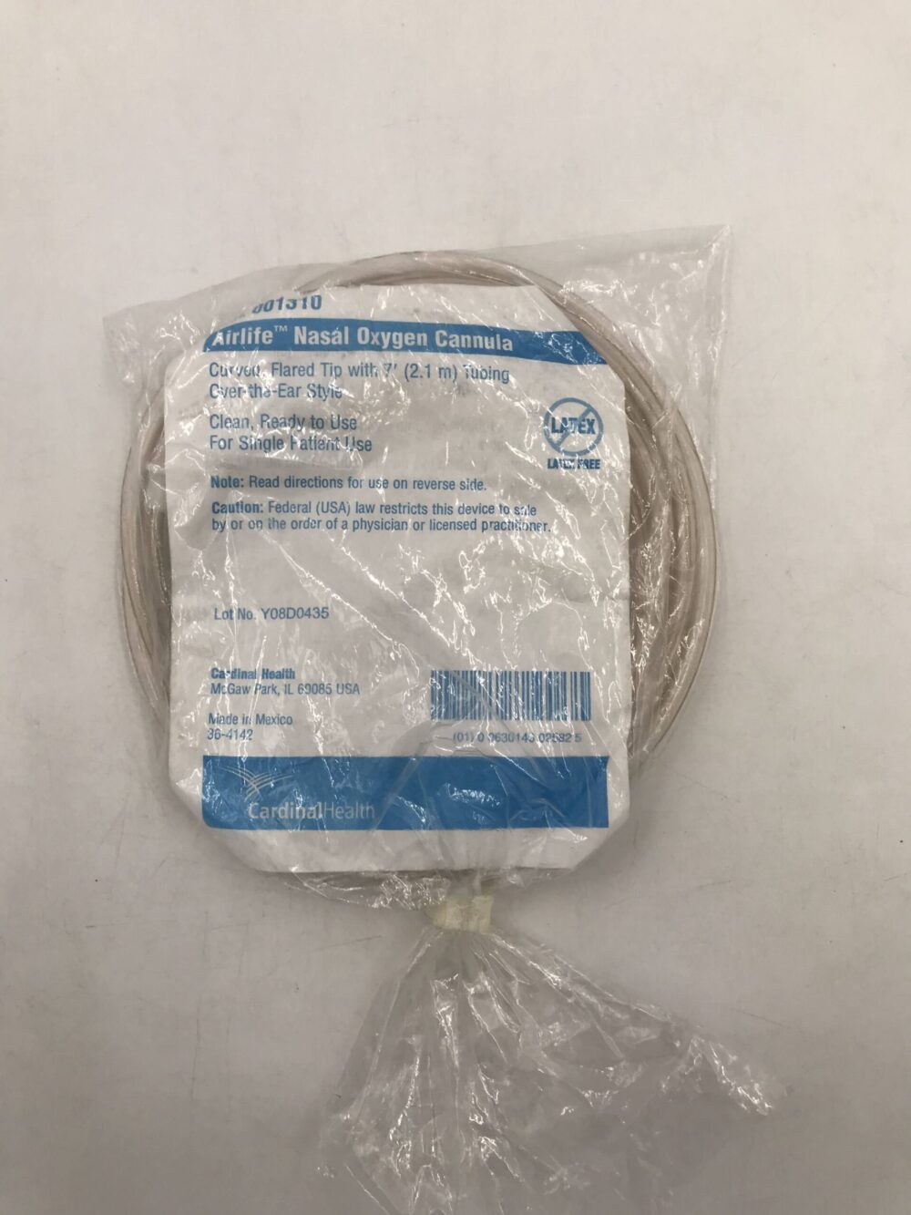 Cardinal Health 001310 AirLife Nasal Oxygen Cannula Curved Flared Tip ...