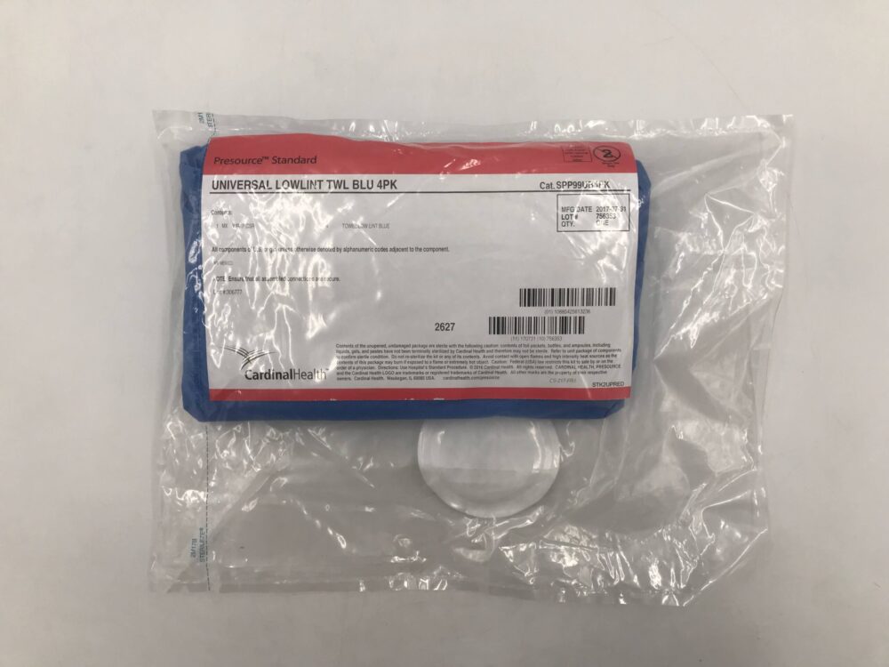 Cardinal Health SPP99UB4PK Universal Lowlint Twl Blu 4PK - GB TECH USA