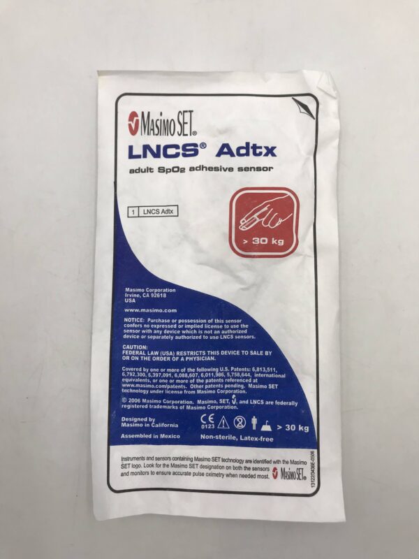 MASIMO LNCS Adtx Adult SpO2 Adhesive Sensor >30kg(X) – GB TECH USA