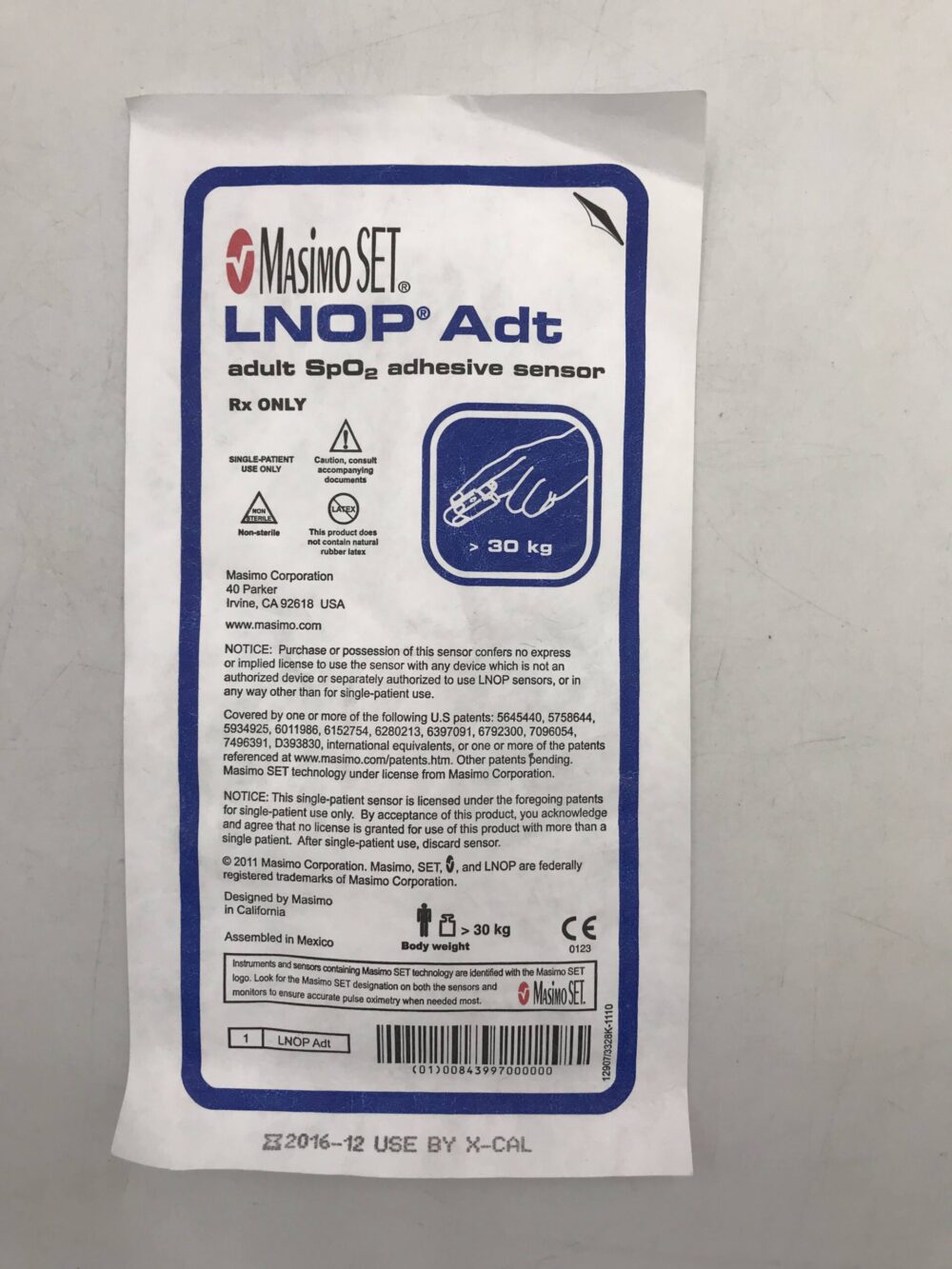 MASIMO LNOP Adt Adult SpO2 Adhesive Sensor >30(X) - GB TECH USA