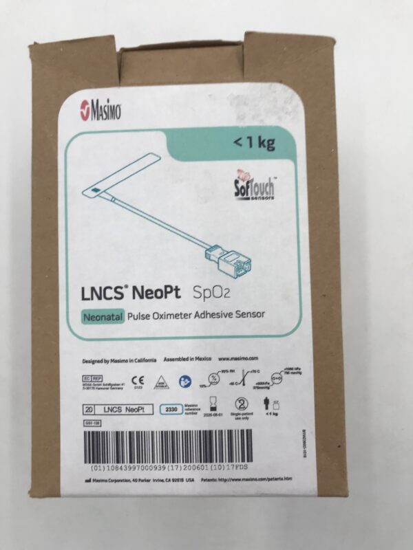 MASIMO 2330 LNCS NeoPt SofTouch Neonatal Pulse Oximeter Adhesive SpO2 ...