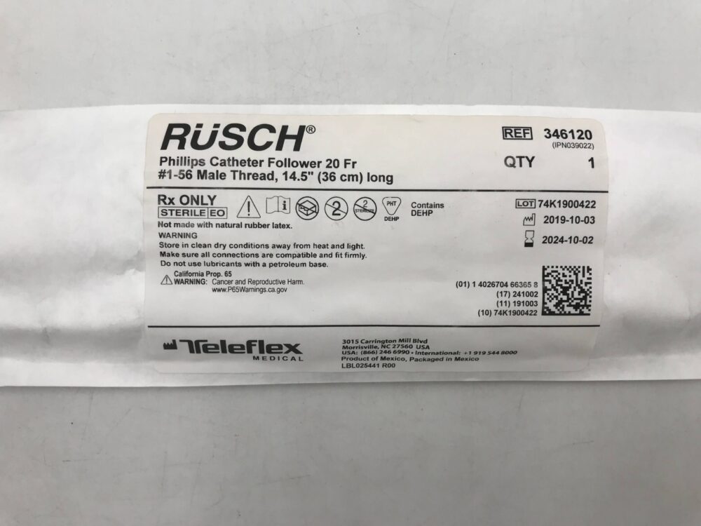 TELEFLEX 346120 Rusch Philips Catheter Follower 20Fr - GB TECH USA