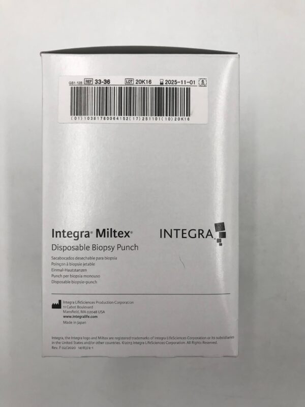 Integra 33-36 Miltex Disposable Biopsy Punch 6mm (50/Box) – GB TECH USA