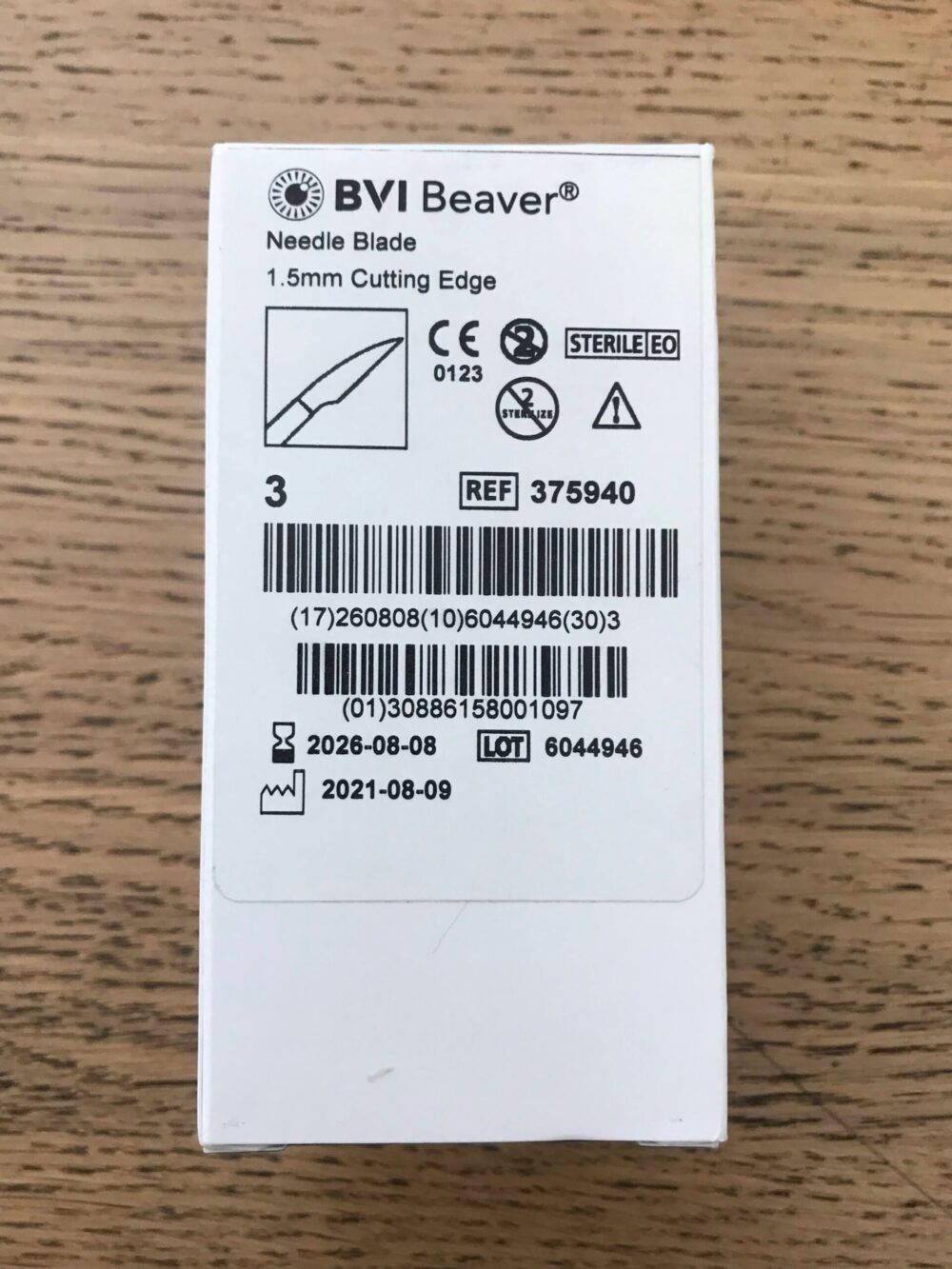 BVI 375940 Needle blade Cutting Edge 1.5mm (3/Box) - GB TECH USA