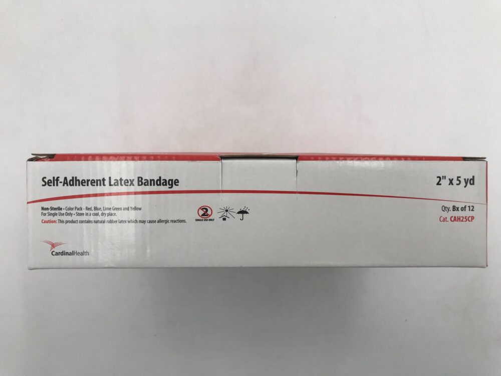 Cardinal Health CAH25CP Self Adherent Latex Bandage 2" x 5yd Color Pack ...