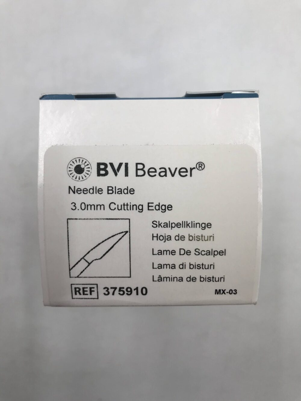 BVI 375910 Needle Blade Cutting Edge 3mm (3/Box) - GB TECH USA
