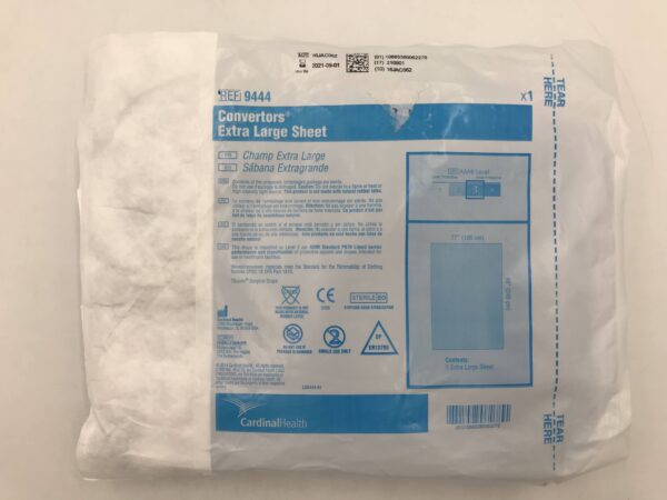 Cardinal Health 9444 Convertors Extra Large Sheet AAMI Level 3 77″ x 96 ...
