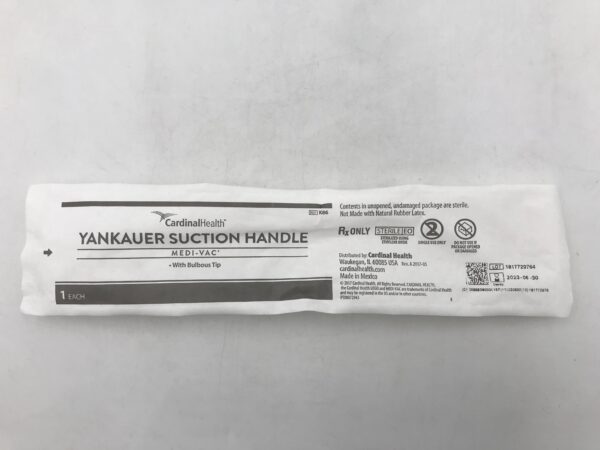 Cardinal Health K86 Yankauer Suction Handle Medi-Vac with Bulbous Tip ...