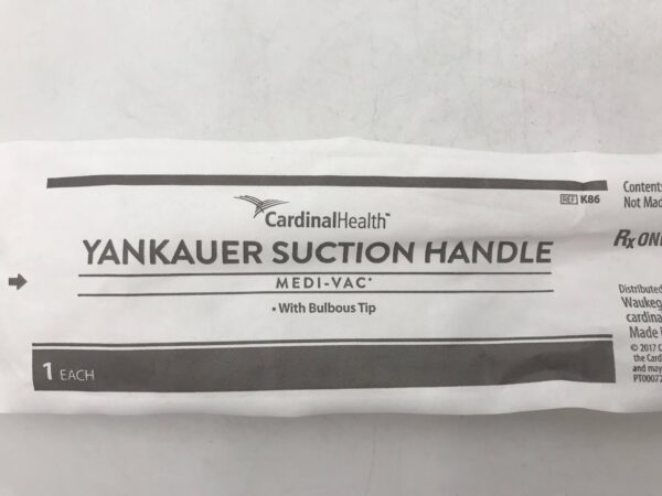 Cardinal Health K86 Yankauer Suction Handle Medi-Vac with Bulbous Tip ...