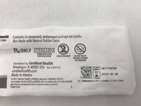 Cardinal Health K86 Yankauer Suction Handle Medi-Vac with Bulbous Tip ...