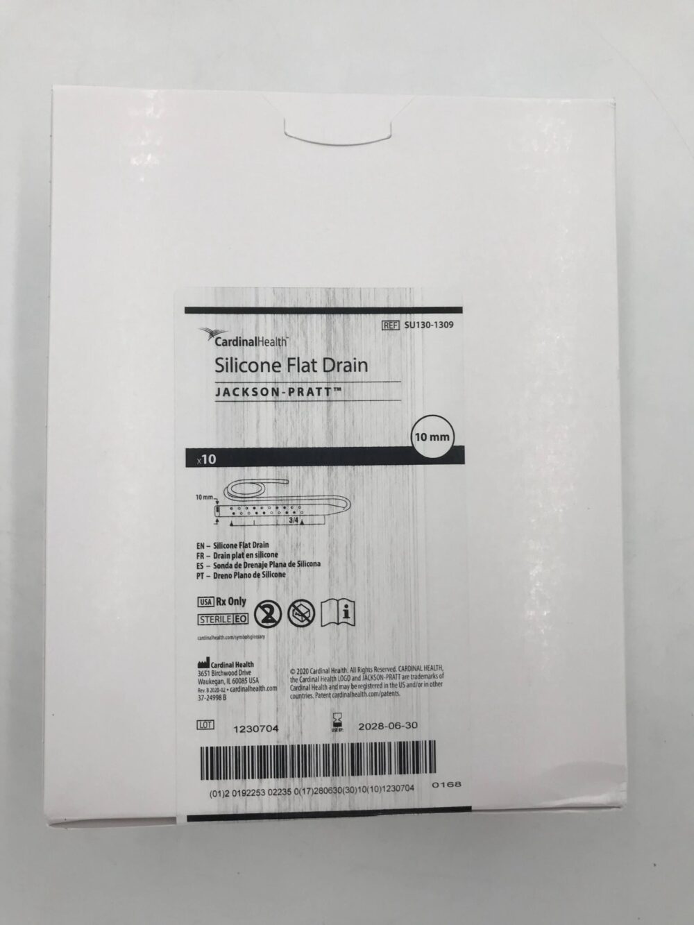 CARDINAL HEALTH SU130-1309 Jackson-Pratt Silicone Flat Drain 10mm (10 ...