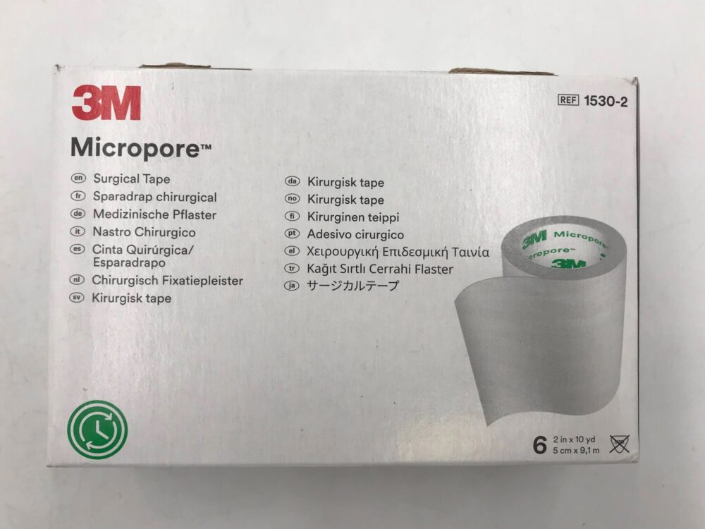 3M 1530-2 Micropore Surgical Tape 2in x 10yd (6/Box) - GB TECH USA