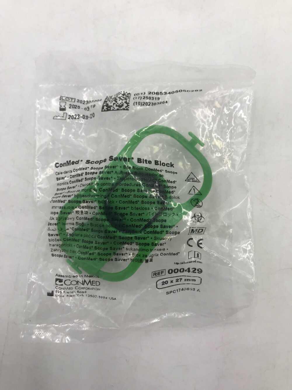 CONMED 000429 Scope Saver Bite Block 20x27mm – GB TECH USA