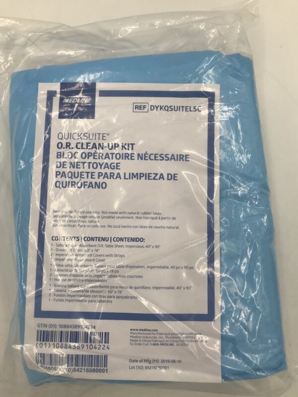 MEDLINE DYKQSUITEL5C Quicksuite O.R. Clean Up Kit - GB TECH USA