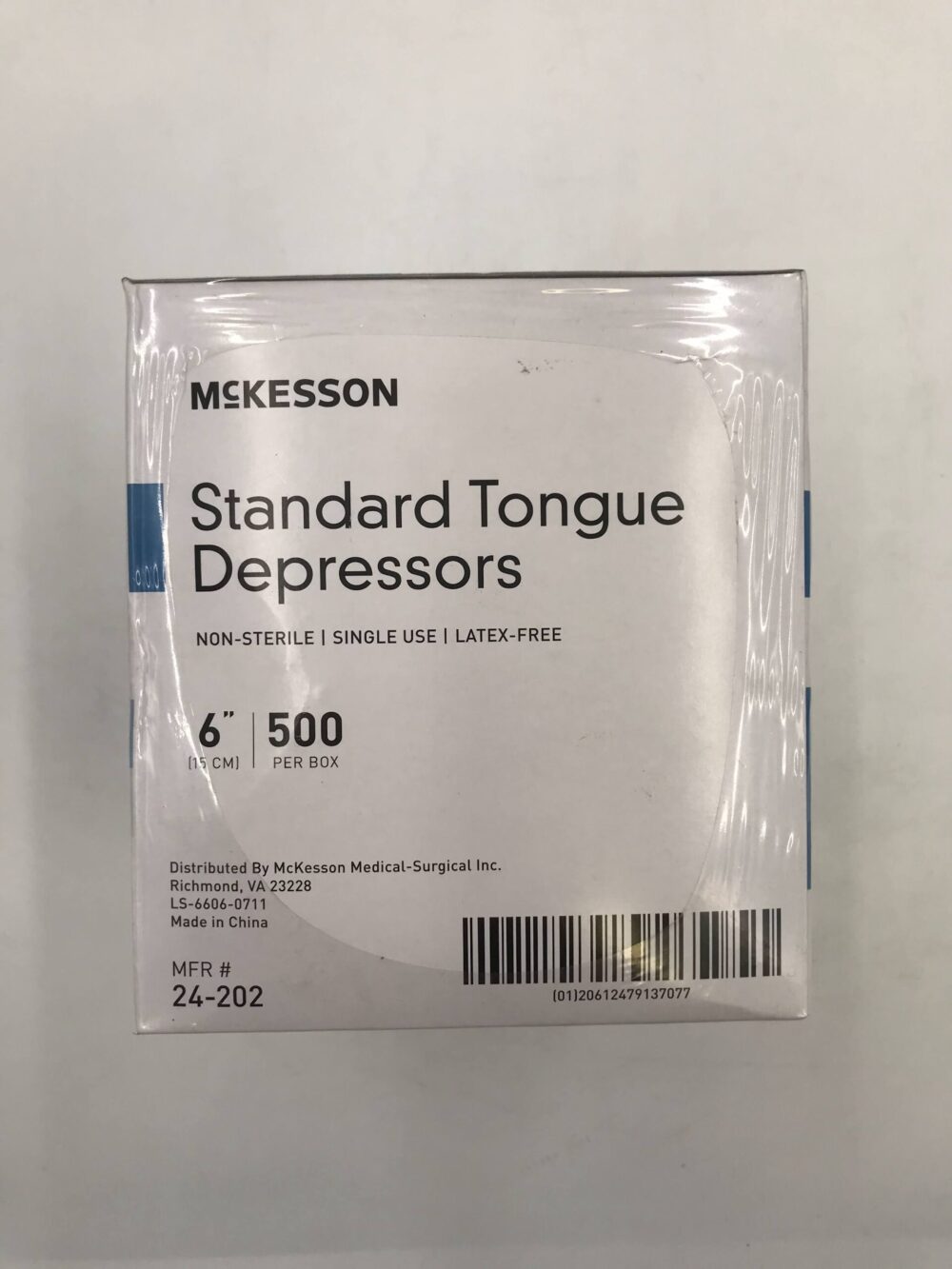 McKesson 24-202 Standard Tongue Depressors 6" (500/Box) - GB TECH USA