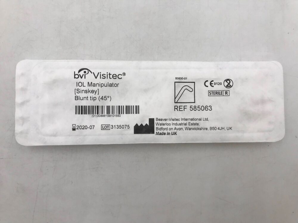 BVI 585063 Sinskey IOL Manipulator Blunt Tip 45Deg (X) - GB TECH USA