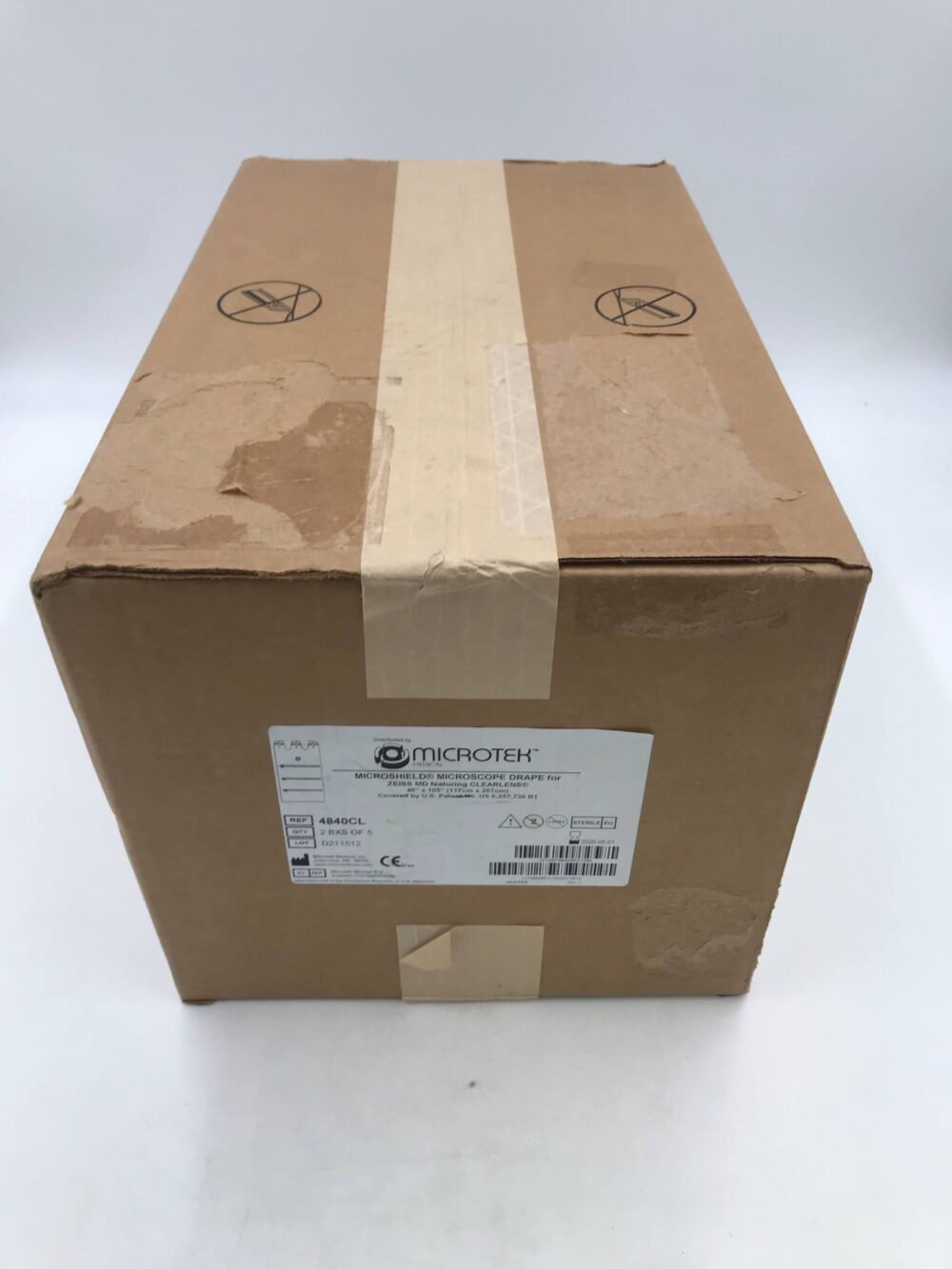 Microtek Medical 4840CL Microshield Microscope Drape for Zeiss MD 46" x ...