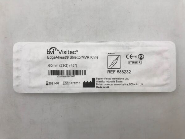 BVI 585232 Visitec EdgeAhead Stiletto/MVR Knife 23G x 45Deg(X) - GB TECH USA
