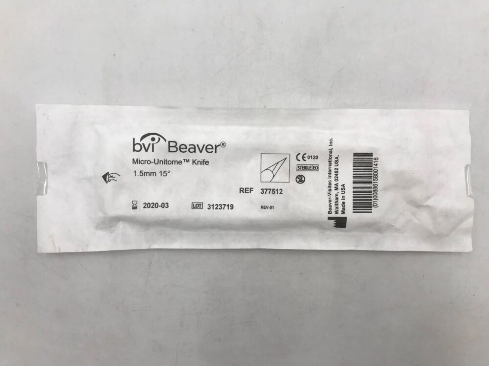 BVI 377512 Beaver Micro-Unitome Knife 1.5mm x 15Deg (X) - GB TECH USA