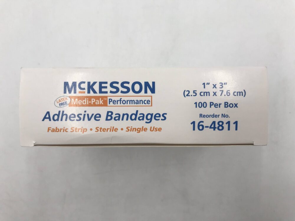 McKesson 16-4811 Medi-Pak Performance Adhesive Bandages Fabric Strip 1 ...