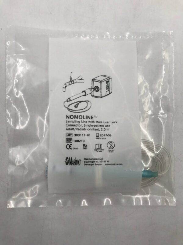 Masimo 108210 Nomoline Sampling Line with Male Luer Lock Connector (X ...