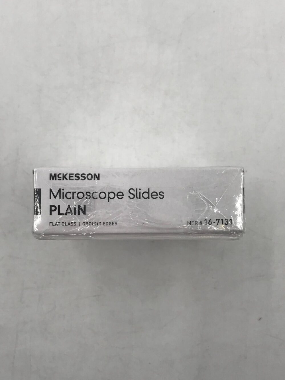 McKesson 16-7131 Microscope Slides Plain Flat Glass Ground Edges 25mm x ...