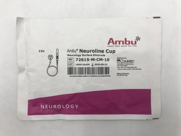 AMBU 72615-M-CM-10 Neuroline Cup Neurology Surface Electrode (10/Pkg)(X ...