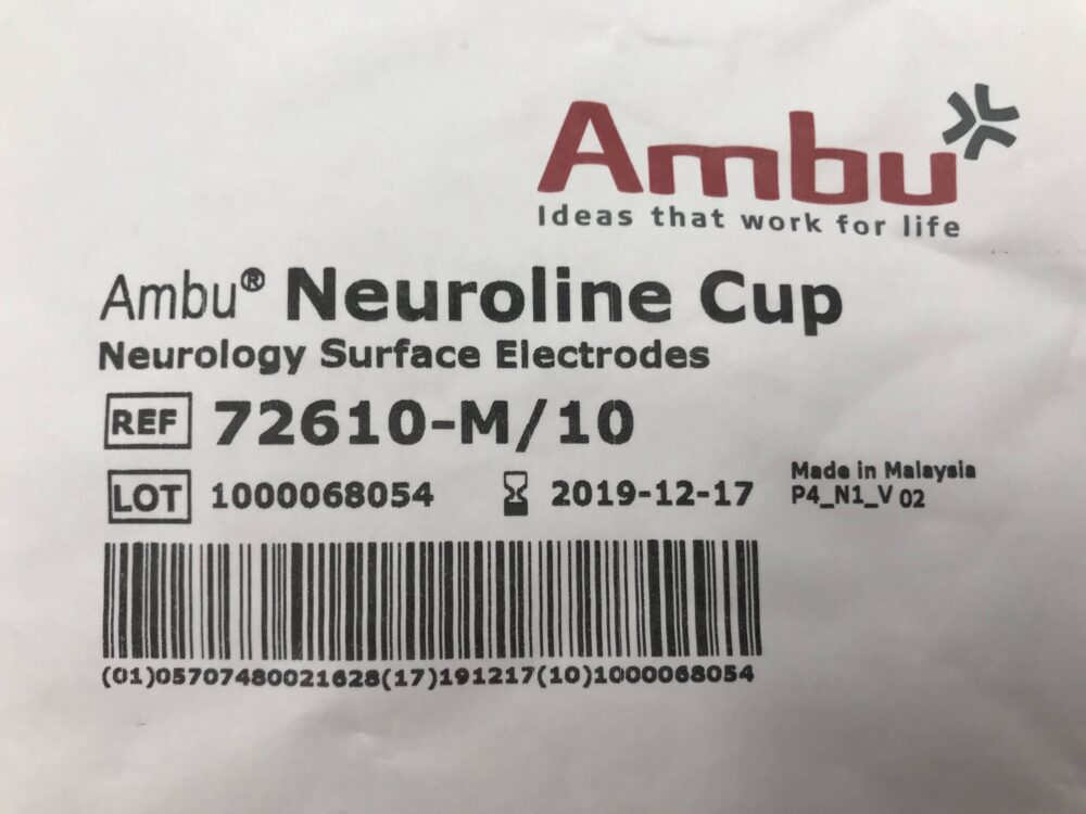 Ambu 72610-M/10 Neuroline Cup Neurology Surface Electrodes(10/Pack) (X) - GB TECH USA