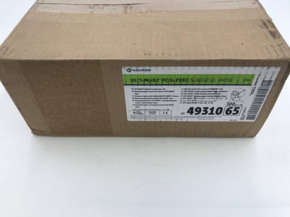 HALYARD 49310 Ulti-Mask Fog-Free Surgical Mask, White (6Boxes/Case ...