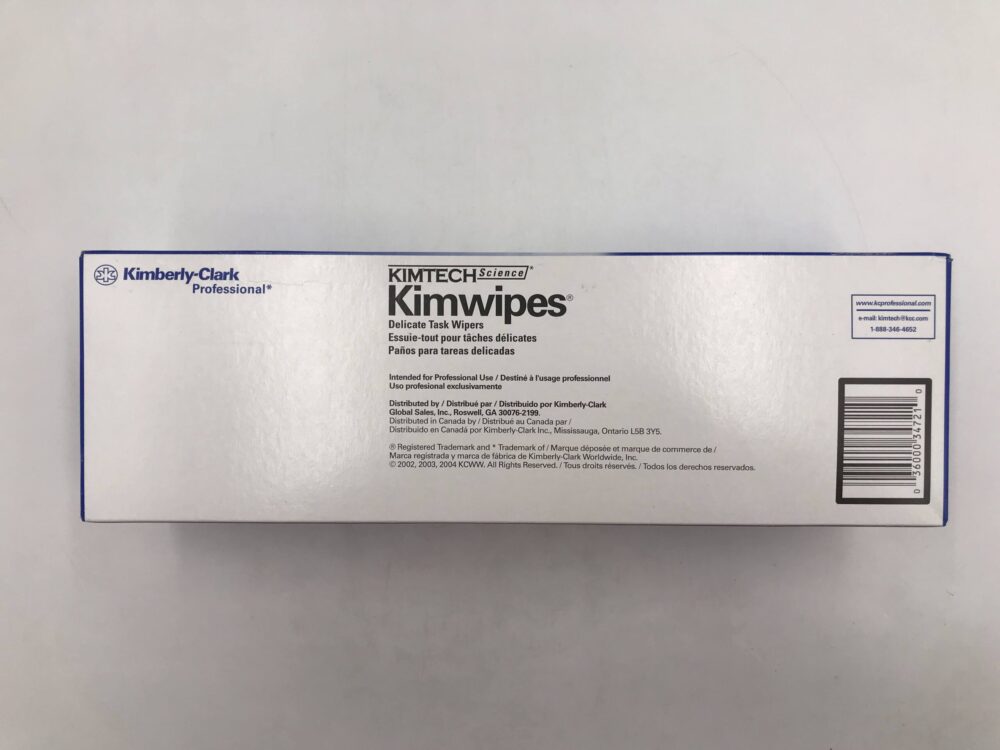 Kimberly Clark 34721 Kimtech Science Kimwipes Delicate Task Wipers 14.7 ...