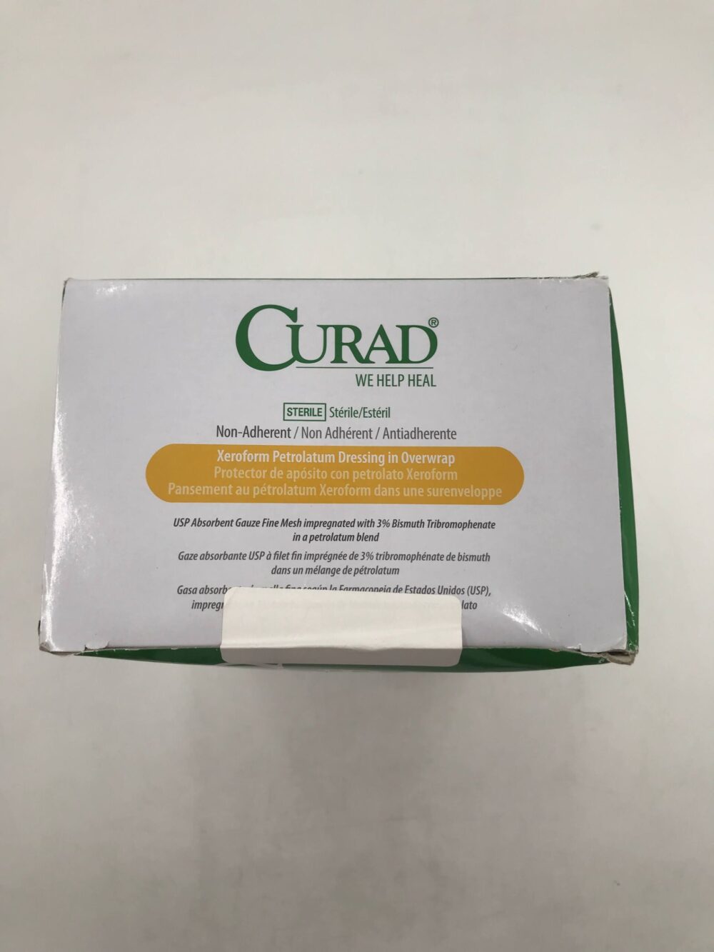 Medline CUR253590W Curad Non-Adherent Xeroform Petrolatum Dressing in ...