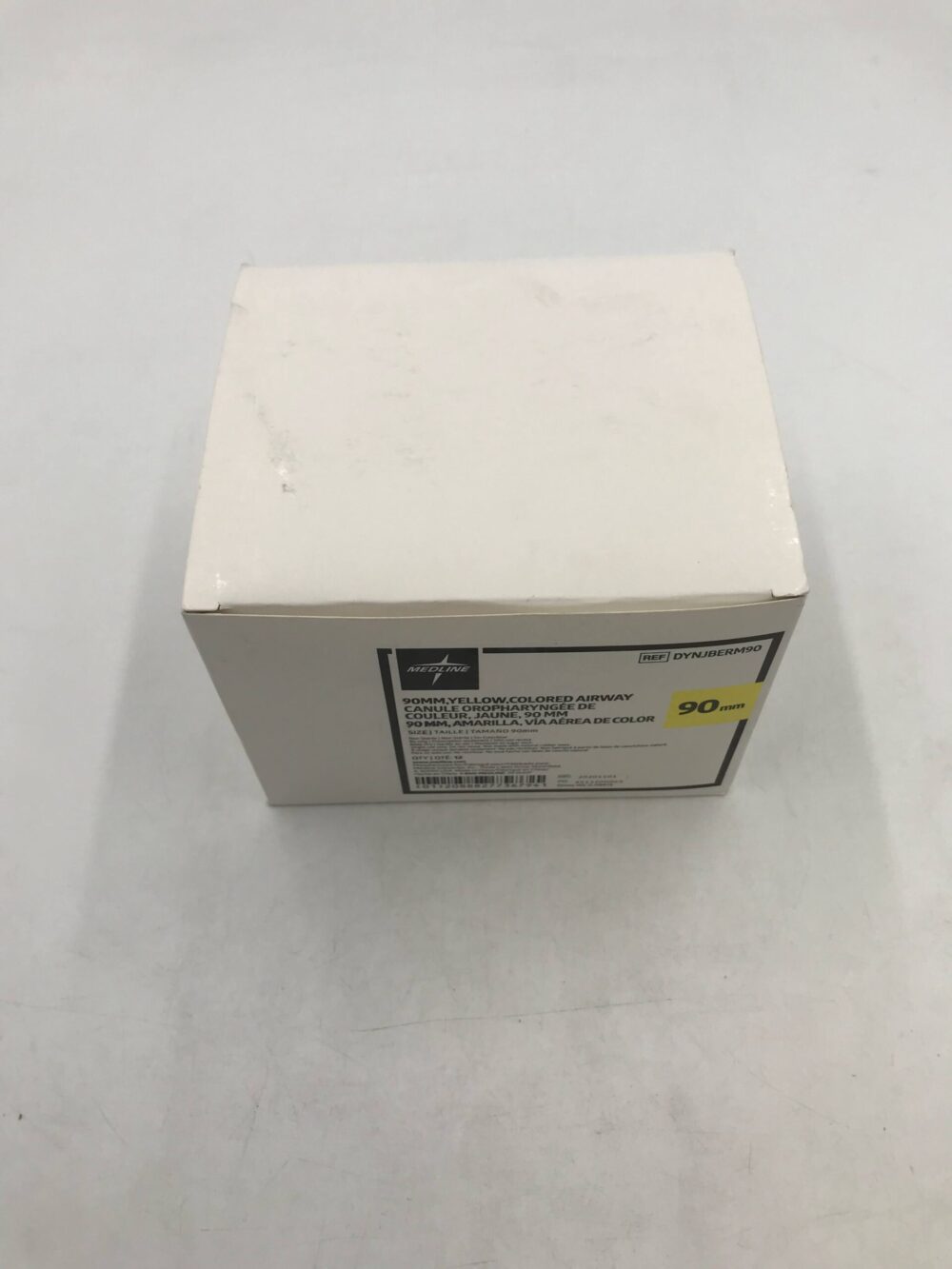 Medline DYNJBERM90 Yellow Colored Airway 90mm (12/Box) - GB TECH USA
