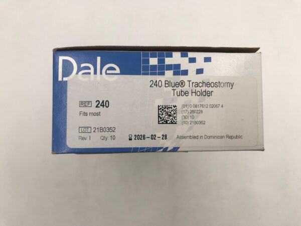 DALE MEDICAL 240 Blue Tracheostomy Tube Holder (10/Box) – GB TECH USA