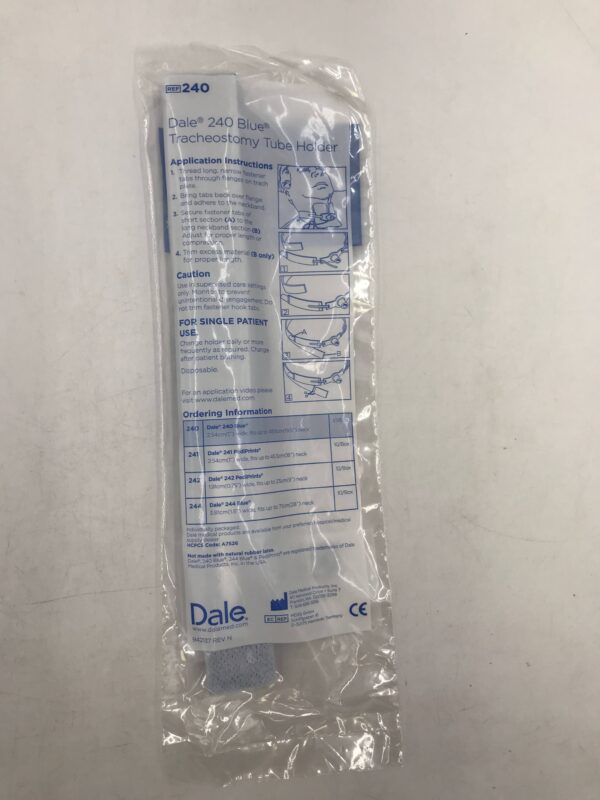 DALE MEDICAL 240 Blue Tracheostomy Tube Holder (10/Box) – GB TECH USA