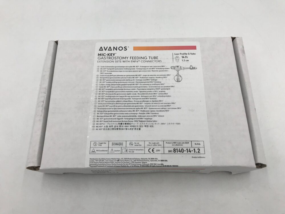 Avanos 8140-14-1.2 Mic-Key* Gastrostomy Feeding Tube Extension Sets ...
