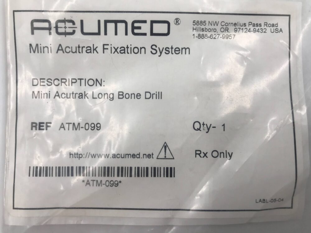 Acumed ATM-099 Mini Acutrak Long Bone Drill - GB TECH USA