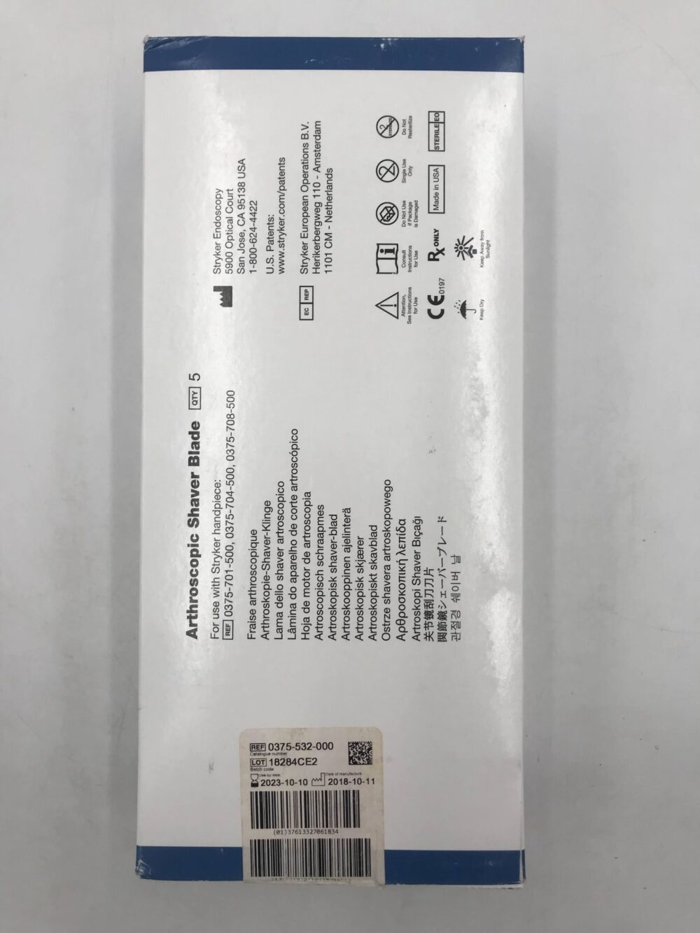 STRYKER 0375-532-000 Formula Arthroscopic Shaver Blade Resector Cutter ...