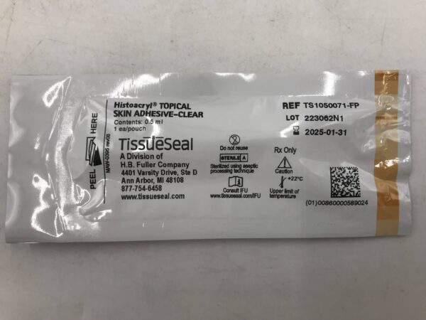 TissueSeal TS1050071-FP Histoacryl Topical Skin Adhesive-Clear 0.5ml ...