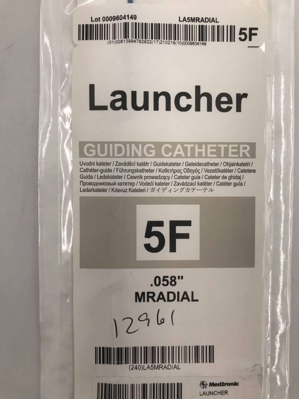Medtronic LA5MRADIAL Launcher Guiding Catheter .058″ MRADIAL 5F 100cm ...
