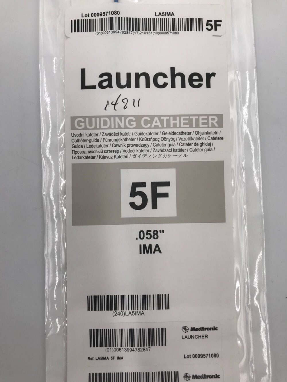 Medtronic LA5IMA Launcher Guiding Catheter .058" IMA 5F 100cm (X) - GB ...