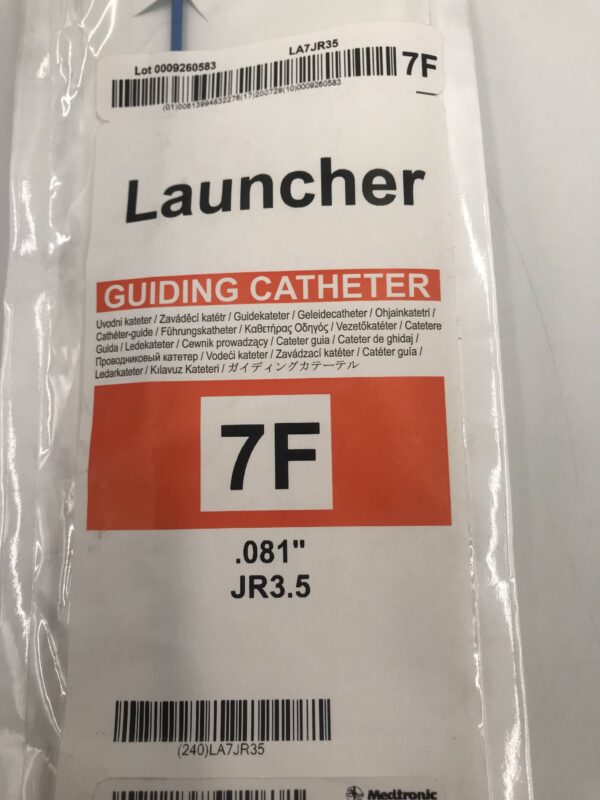 Medtronic LA7JR35 Launcher Guiding Catheter .081″ JR3.5 7F 100cm (X ...
