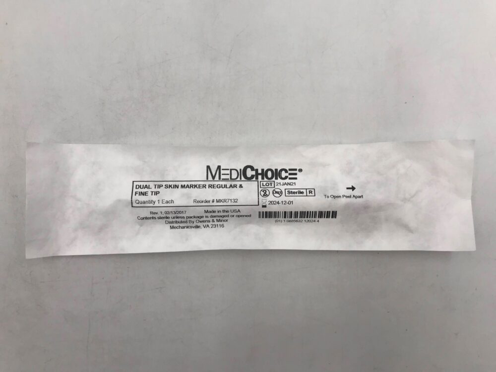 MEDICHOICE MKR7132 Dual Tip Skin Marker Regular & Fine Tip - GB TECH USA