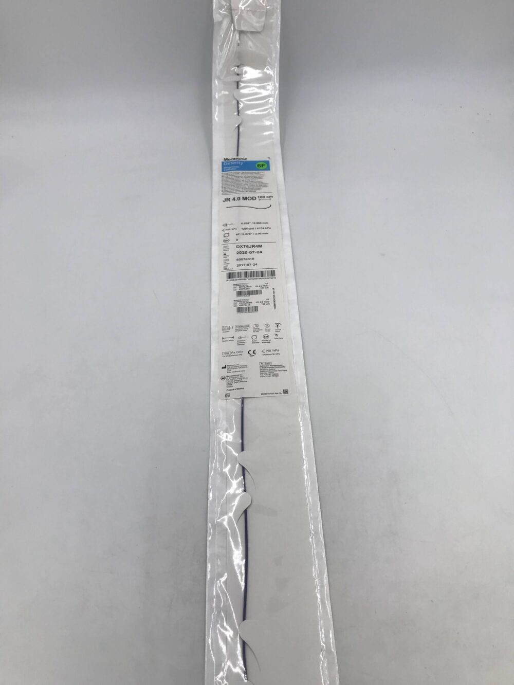 Medtronic DXT6JR4M DxTerity Diagnostic Catheter JR 4.0 MOD 6F 100cm (X ...